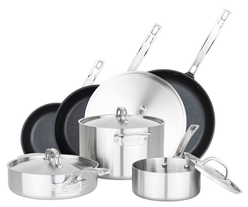 Viking Professional 5-Ply 10-piece Cookware Set with Nonstick Fry Pans