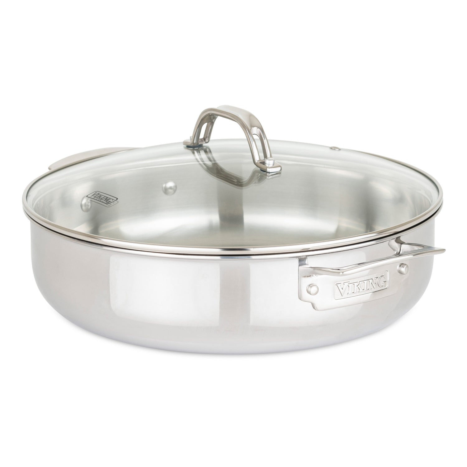 Viking 3-Ply Stainless Steel 17-Piece Cookware Set with Glass Lids