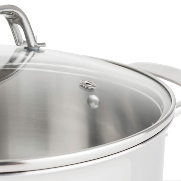 Viking 3-Ply Stainless Steel 13-Piece Cookware Set with Glass Lids ...