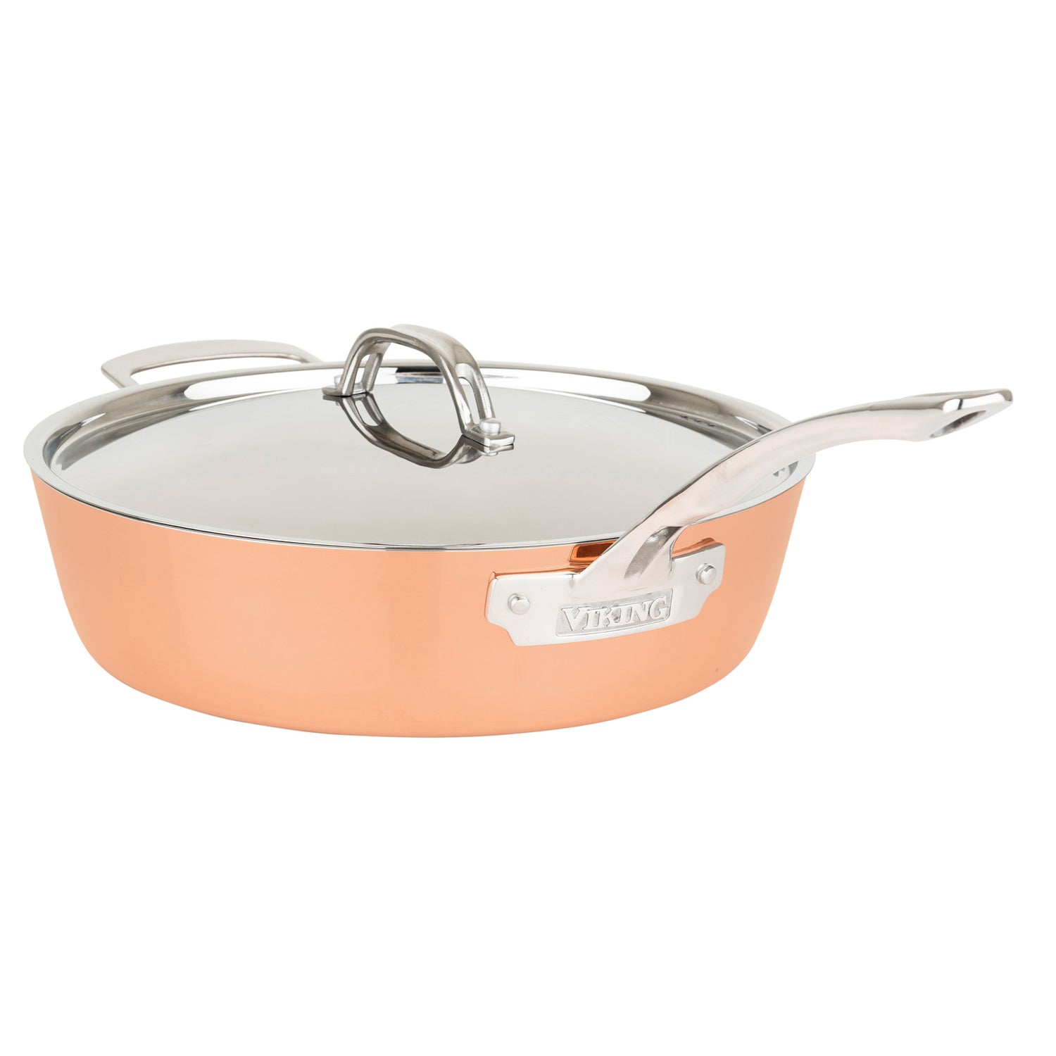 Viking Contemporary 4-Ply Copper Clad 9-Piece Cookware Set with Metal